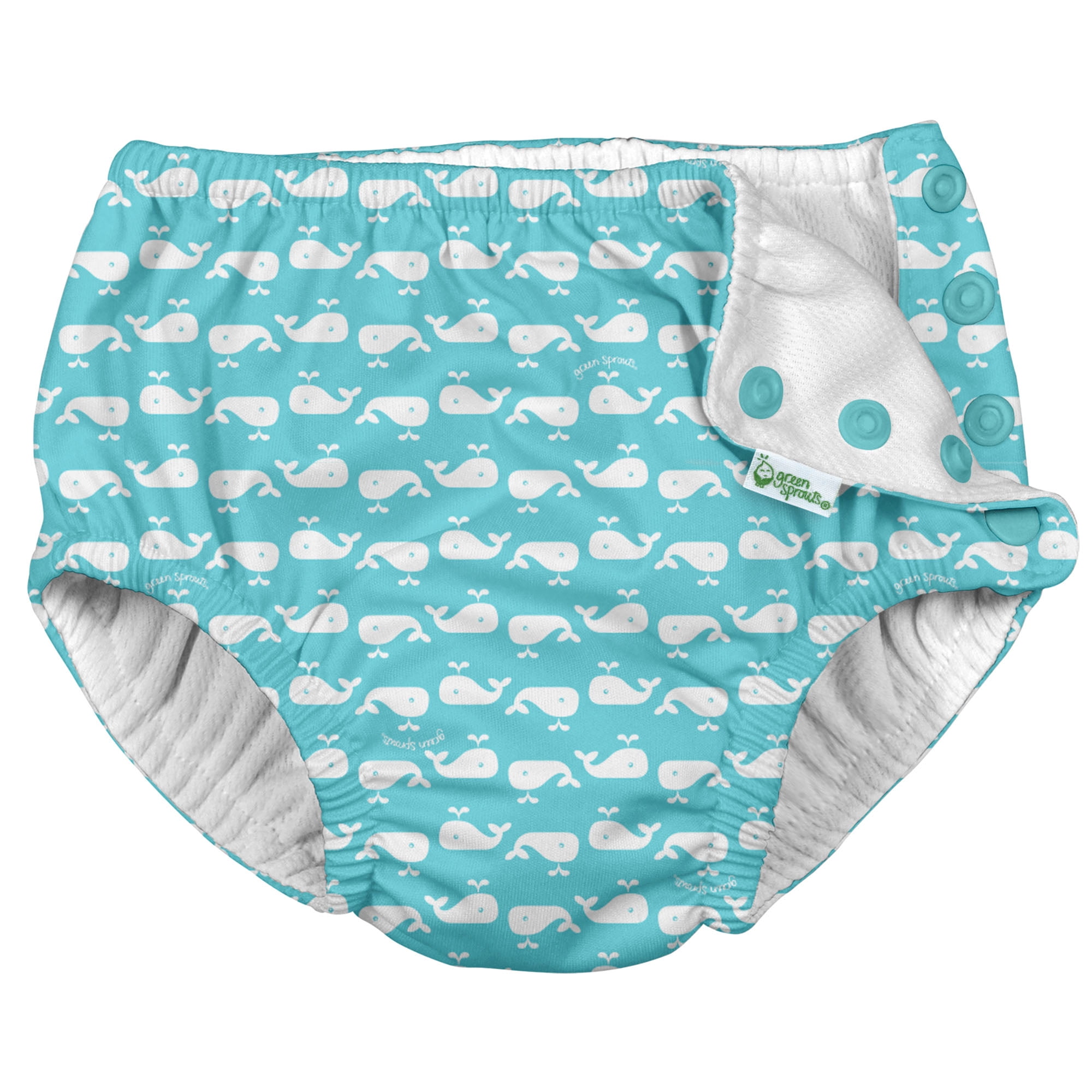 i Play Boys Reusable Absorbent Baby Swim Diapers Aqua Whale Geo 24 ...