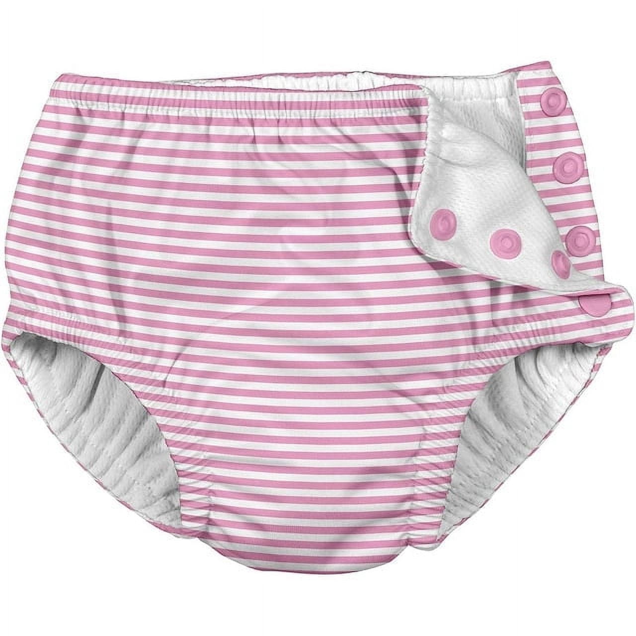 i Play Girls Swim Diaper Pink Pinstripe - 12 Months 12 Month Light Pink ...