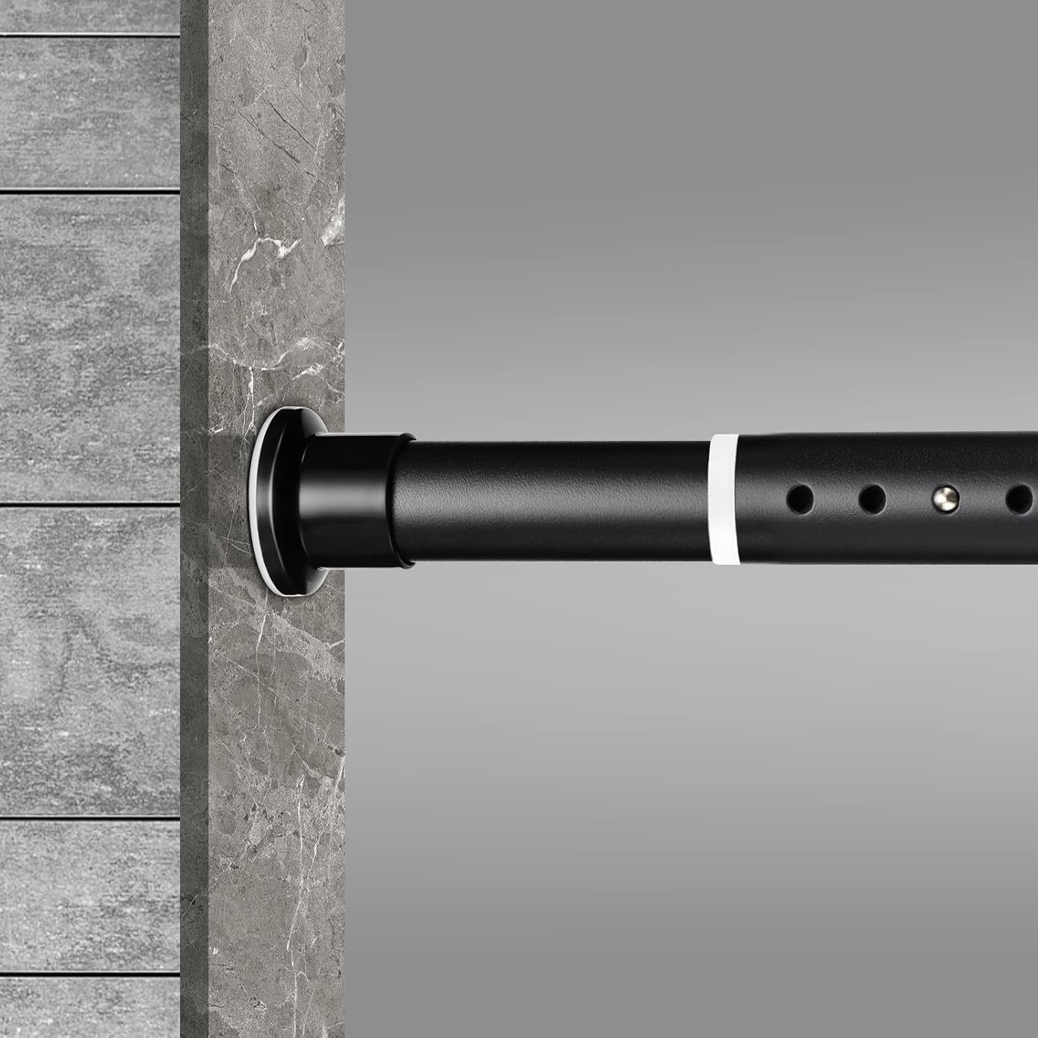 i Room Divider Tension Curtain Rod No Drill / 82.7-102.4 Inch Matt ...