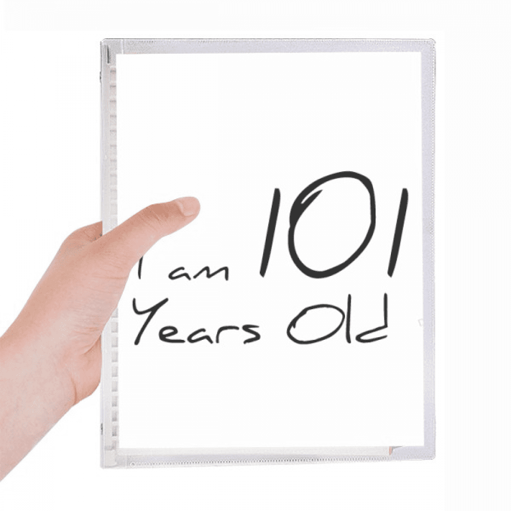 i am 101 years old age elderly notebook loose diary refillable journal ...