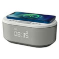 i-box Dawn Radio Alarm Clock with Bluetooth Speaker, Wireless Charger ...