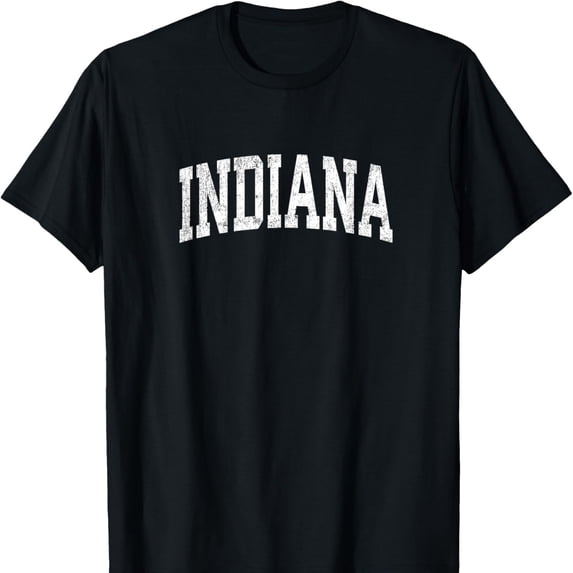 i1ndiana IN Vintage Athletic Spor Design T-S1Hirt - Walmart.com
