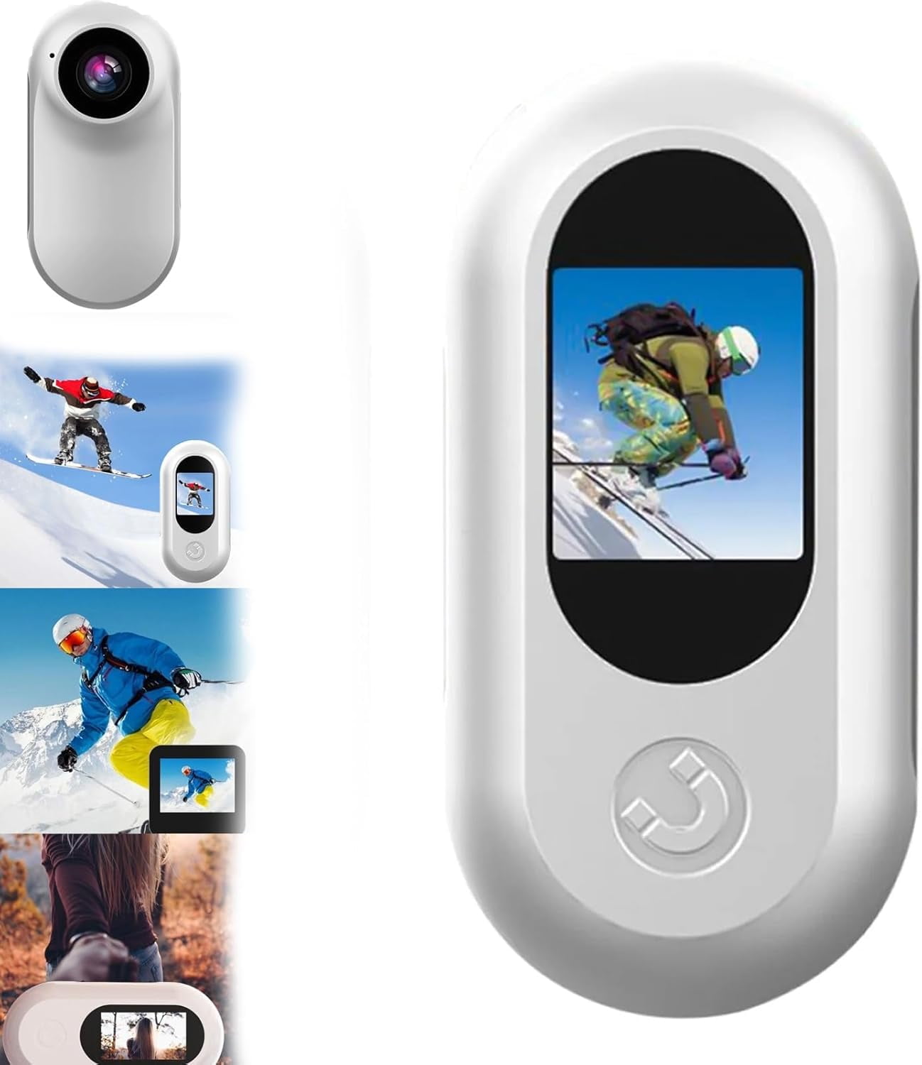 i3 4K Thumb Action Sports Camera, Small Body Camera with Spring Clip ...