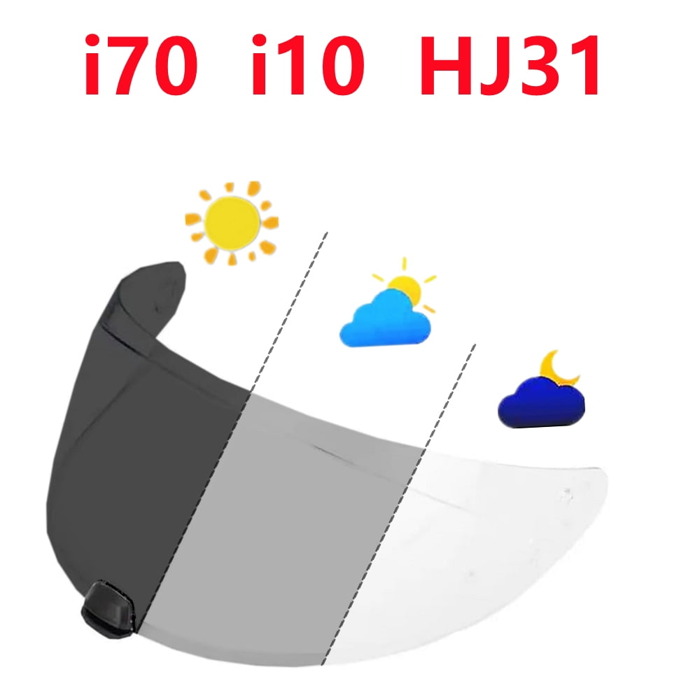 i70 Photochromic face shield for HJC i10,HJ31 visor replacement ...