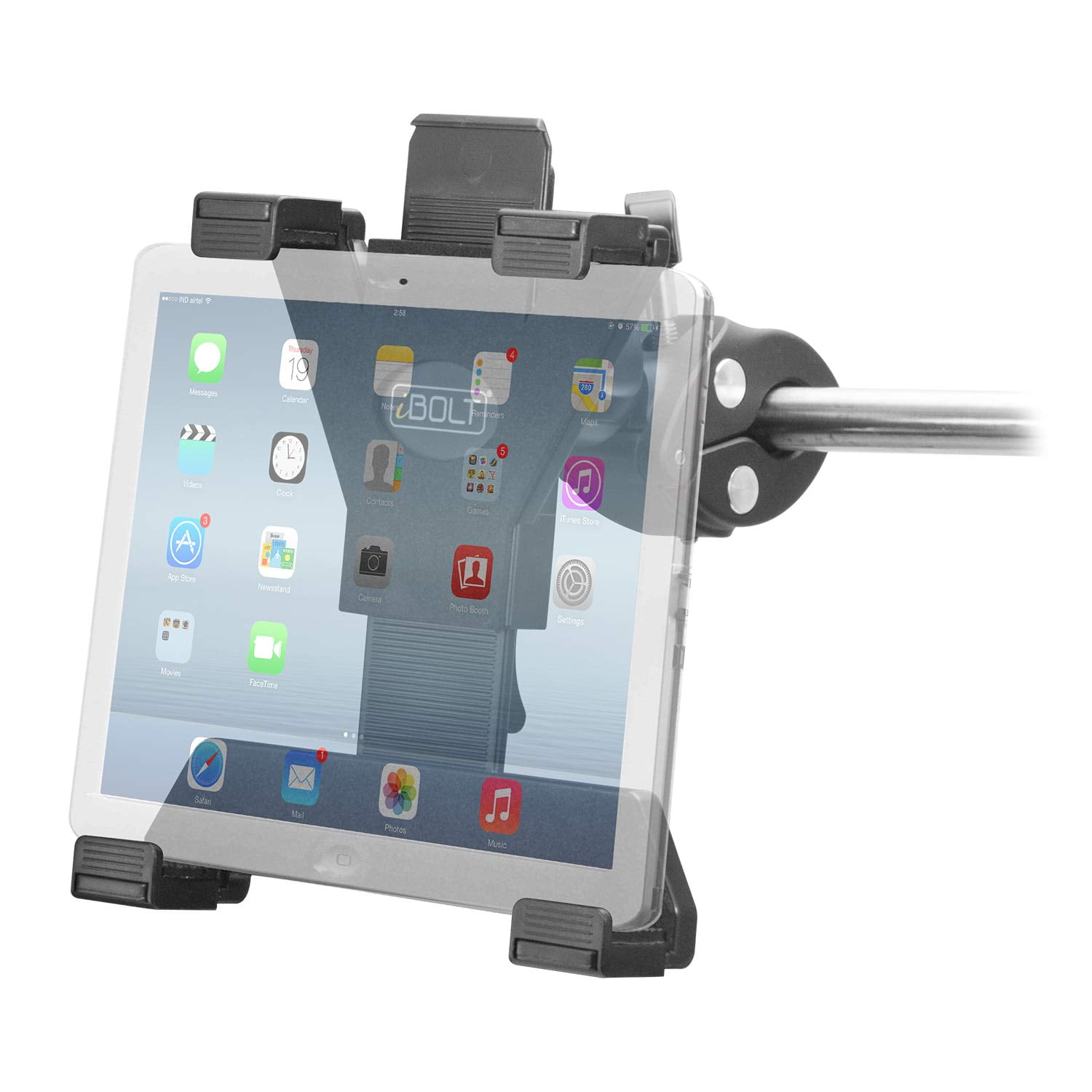 iBOLT TabDock Grip- Post/Pole Mount for Carts, Wheelchairs, Boats ...