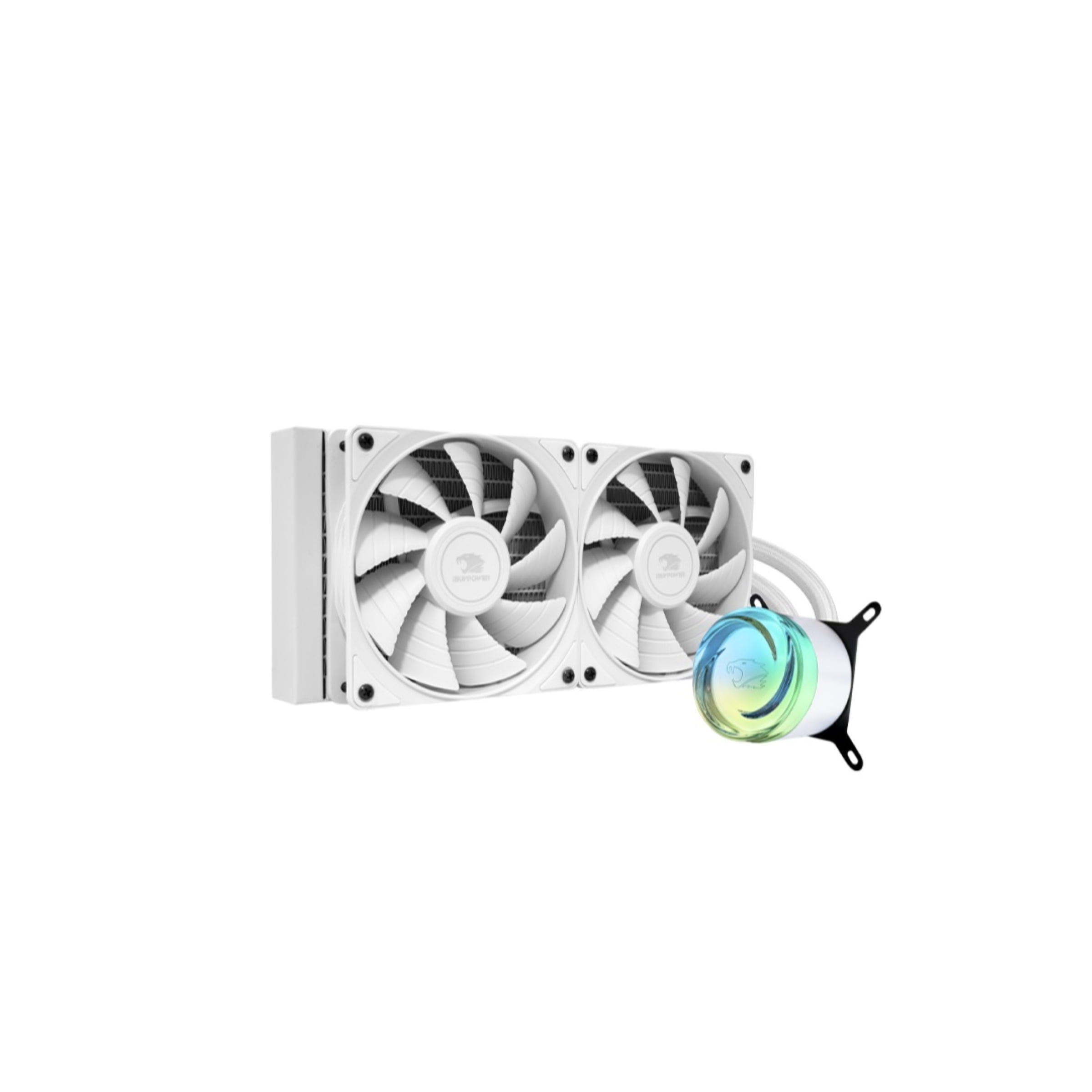 iBUYPOWER - AW4 240mm Radiator CPU Liquid Cooler (2 x 120mm Core Fans ...