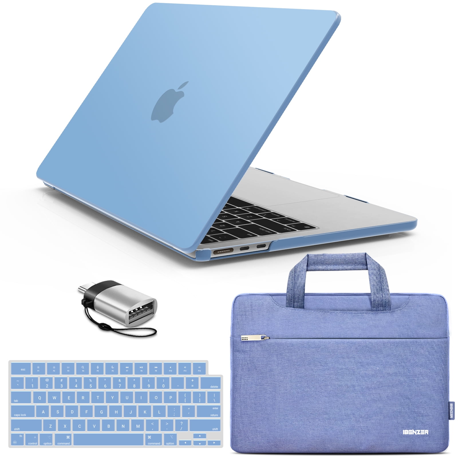 iBenzer Case for 2024 2023 2022 MacBook Air M2 13 inch Model A2681 ...