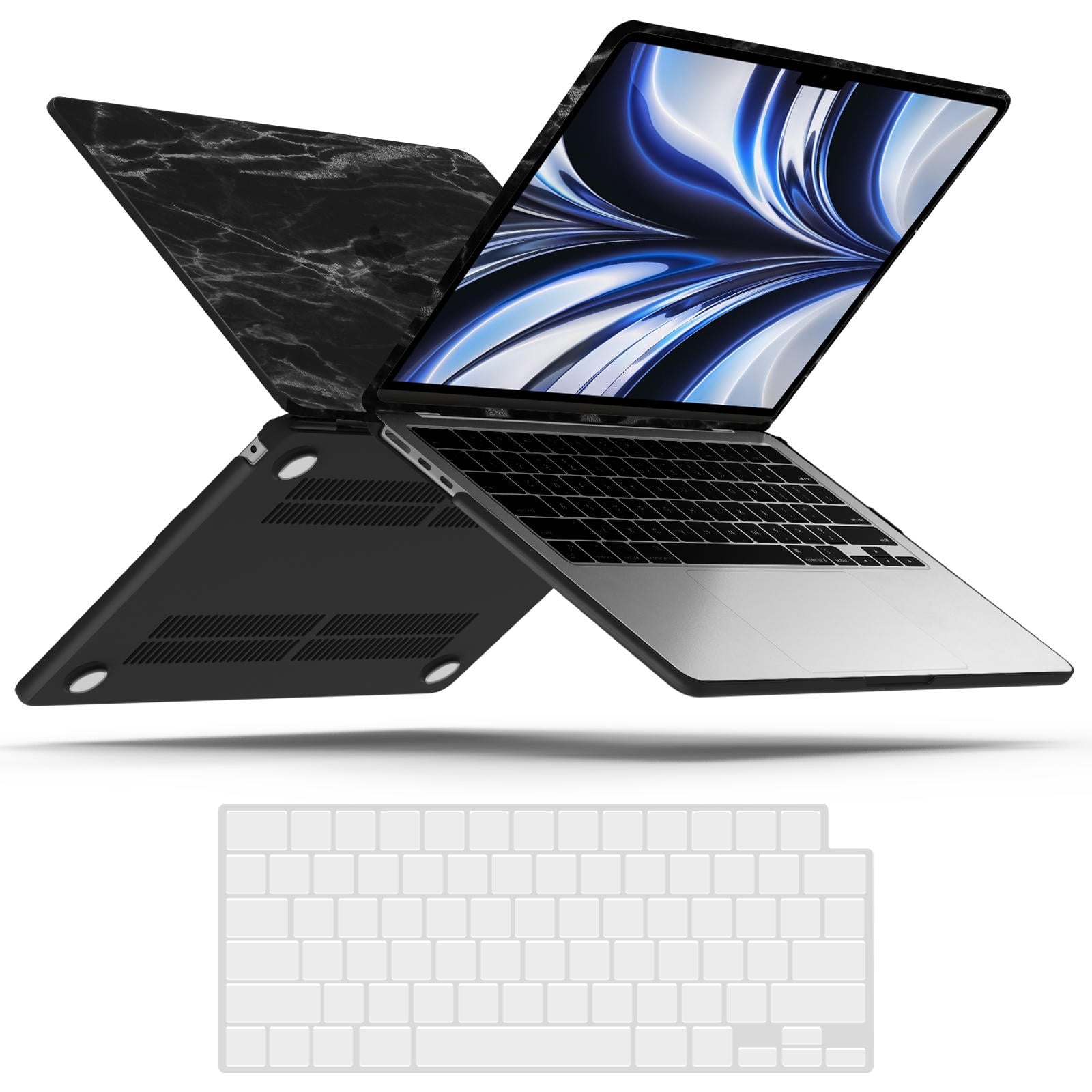 iBenzer Compatible with 2024 2023 2022 MacBook Air 13 inch Case M3 ...