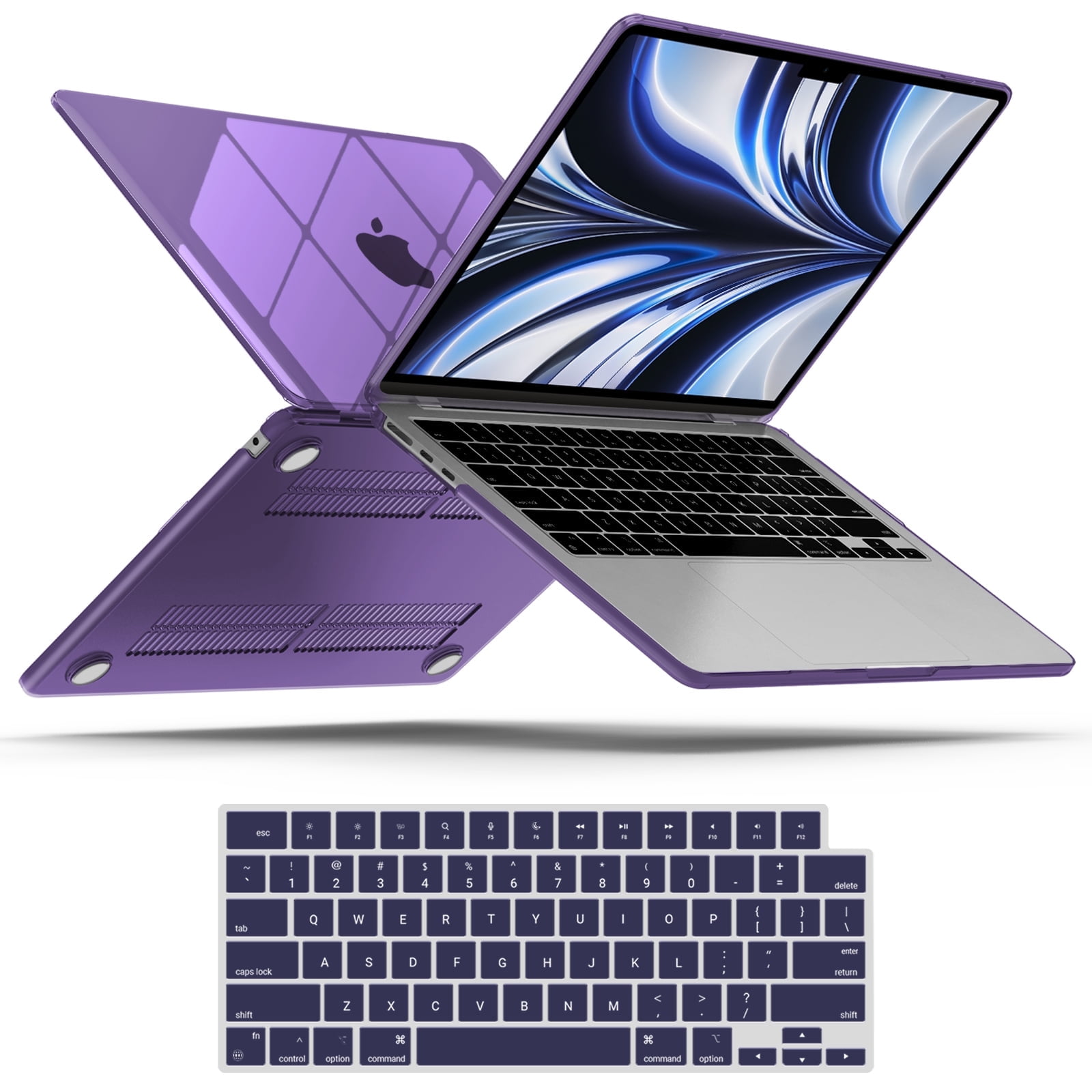 iBenzer Compatible with 2024 2023 2022 MacBook Air 13 inch Case M3 ...