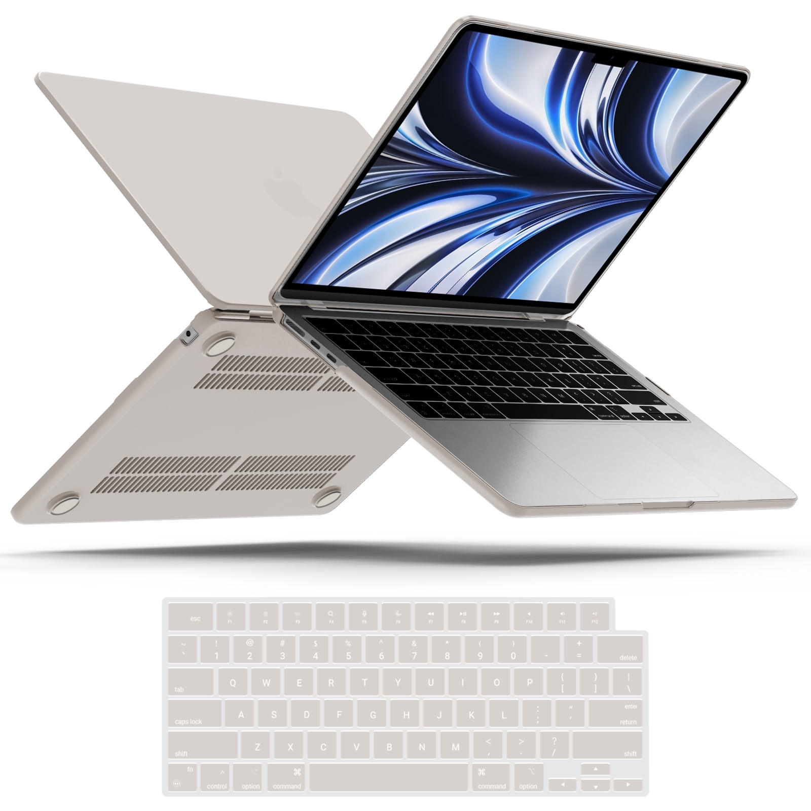 iBenzer Compatible with 2025 2024 2023 2022 MacBook Air 13 inch Case M4 ...