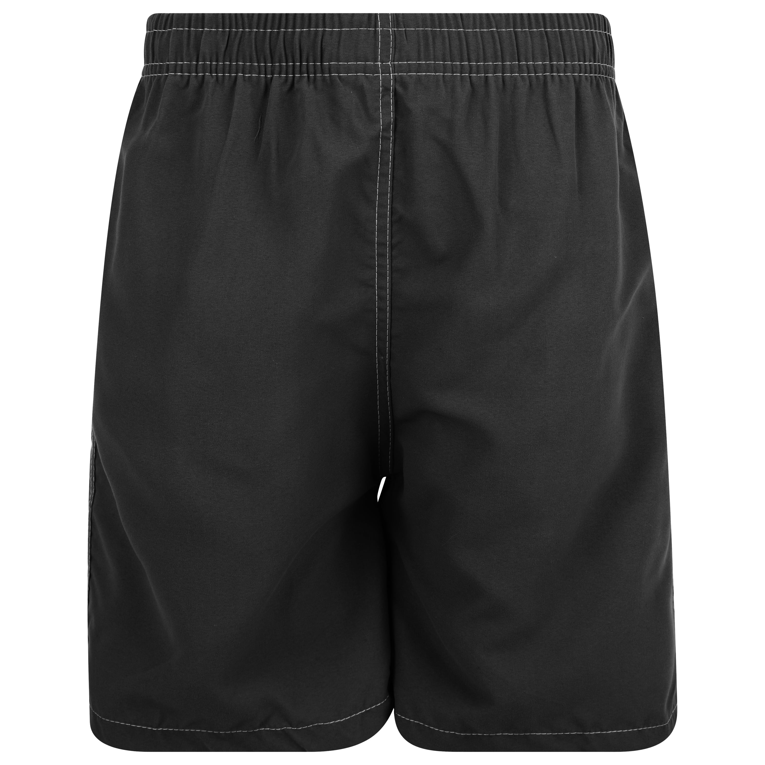 iBerryNY Boys Quick-Dry Swim Trunks with 2 Pockets & Mesh Lining, Black ...