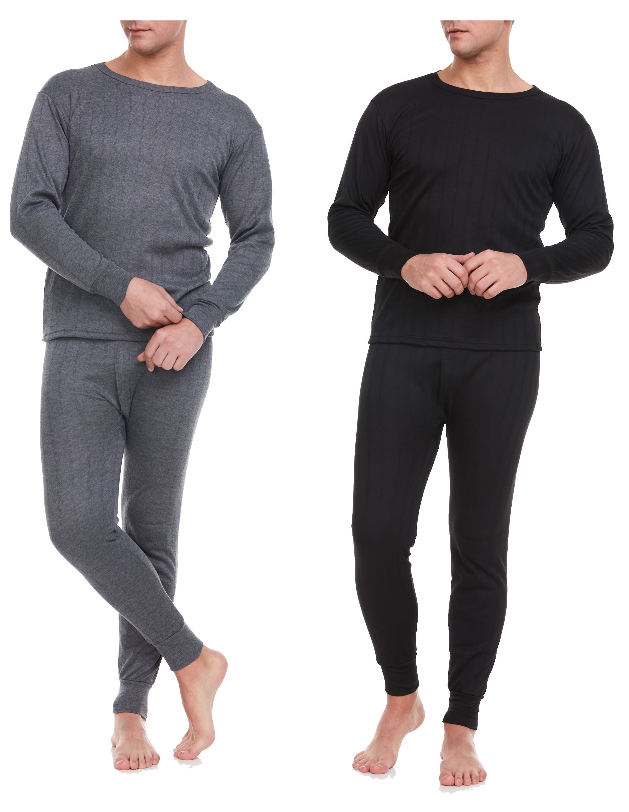iBerryNY Men Thermal Winter Underwear Long John 100% Cotton Fleece ...
