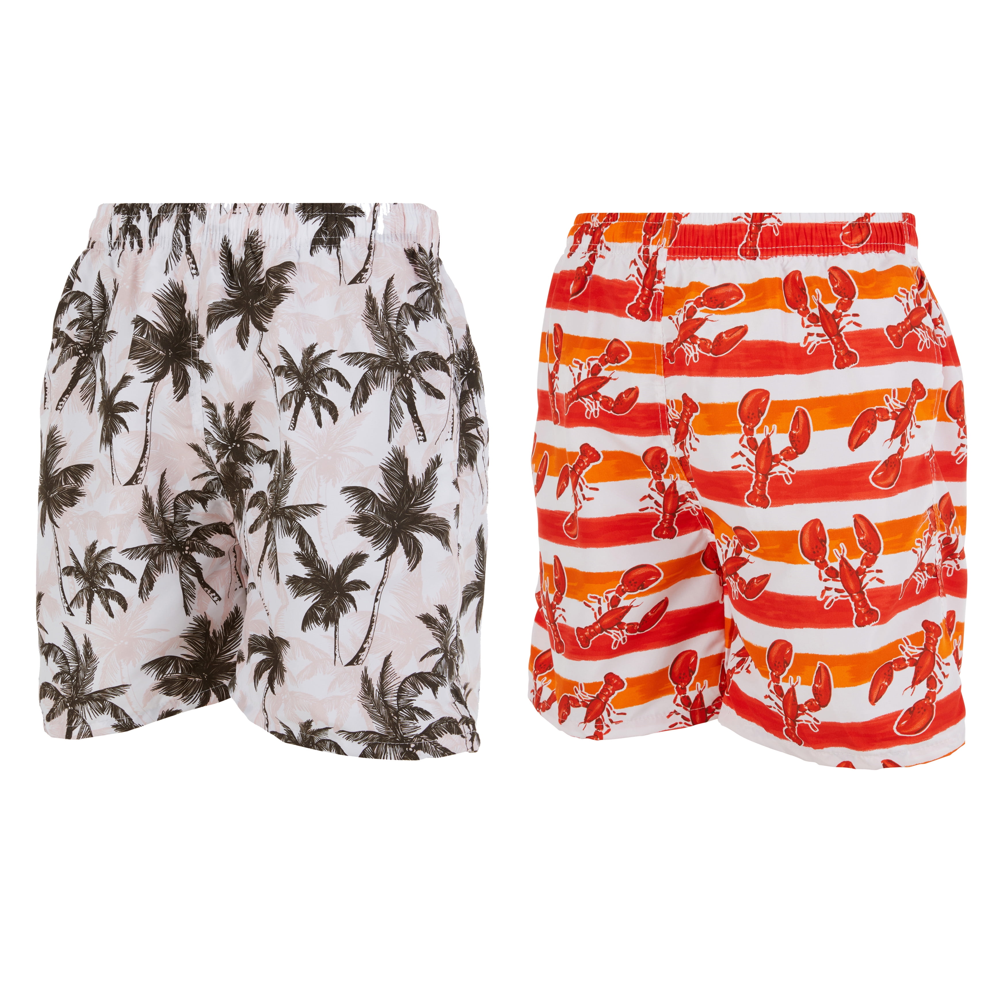 iBerryNY Men's Swimming Shorts, Cargo Swim Trunks w/ Mesh Lining, 2 ...