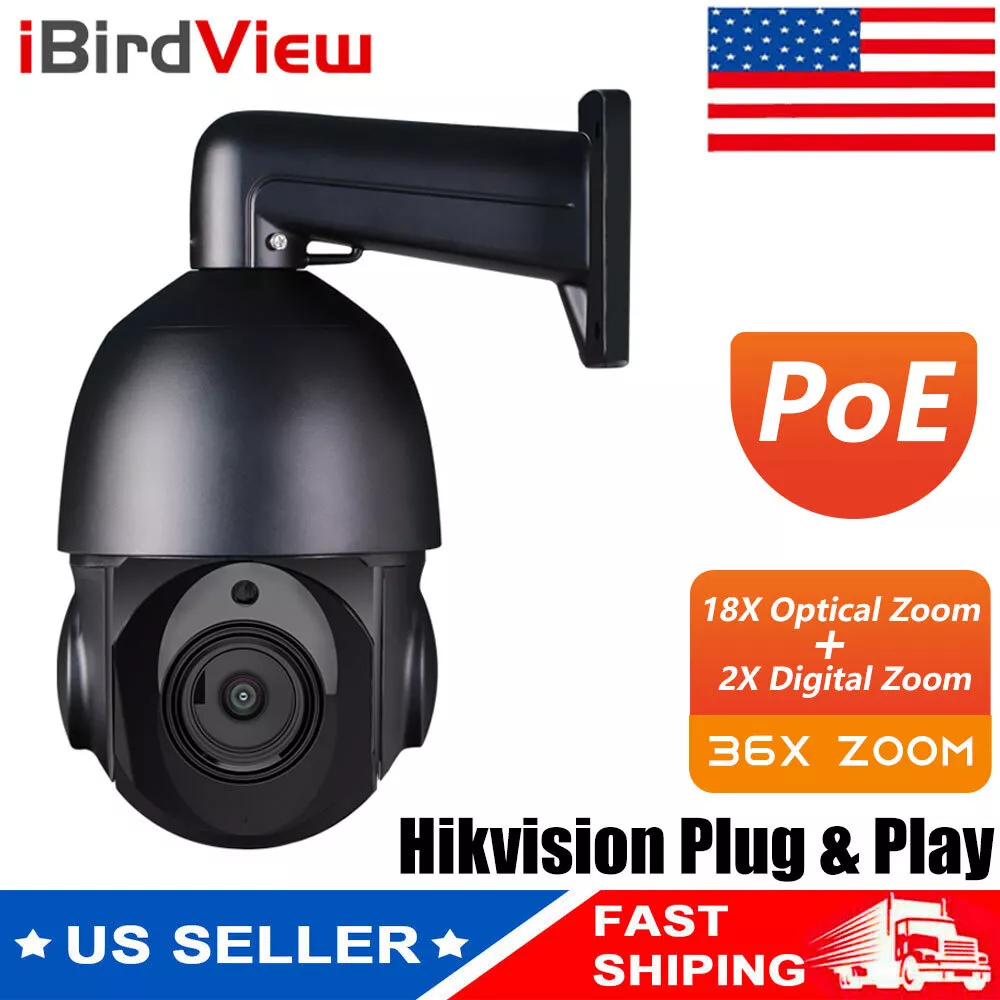 iBirdView 8MP 36x Zoom 2-way Audio IP66 POE Speed Dome IP PTZ Camera US Stock - Walmart.com