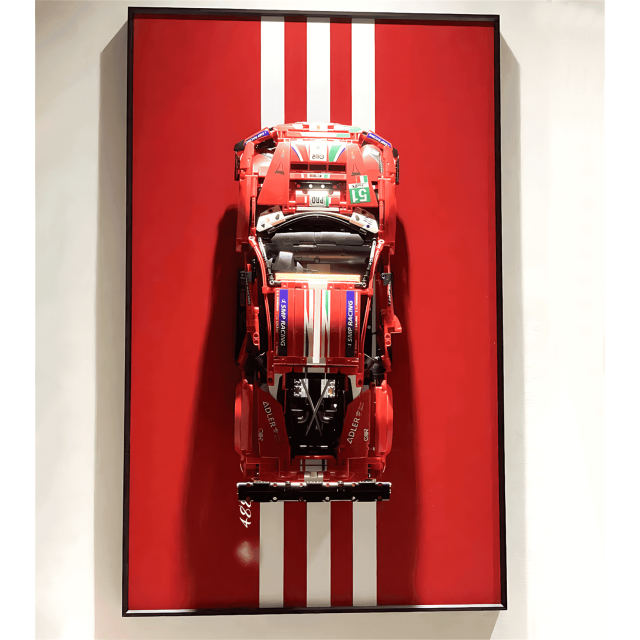 iCUANUTY Display Wallboard for Lego Technic Ferrari 488 GTE AF Corse 51 ...
