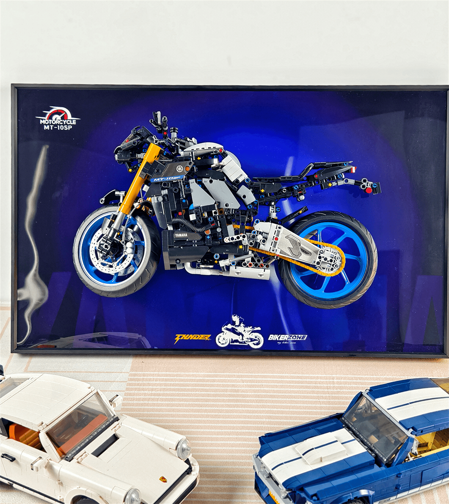 iCUANUTY Display Wallboard for Lego Technic Yamaha MT-10 SP 42159 ...