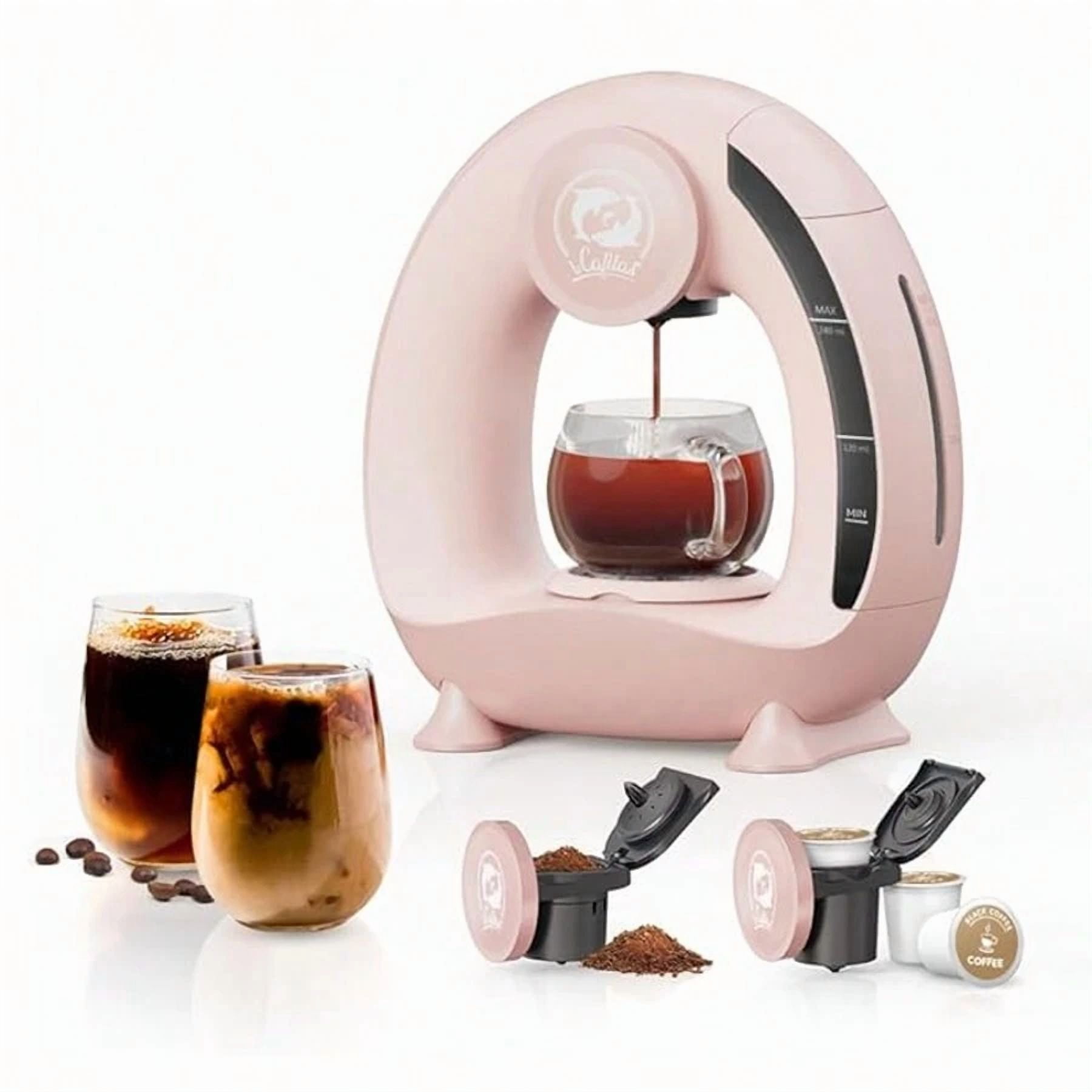 iCafilas Mini Q 2-in-1 Coffee Maker - Compact Single Serve Brewer for K ...