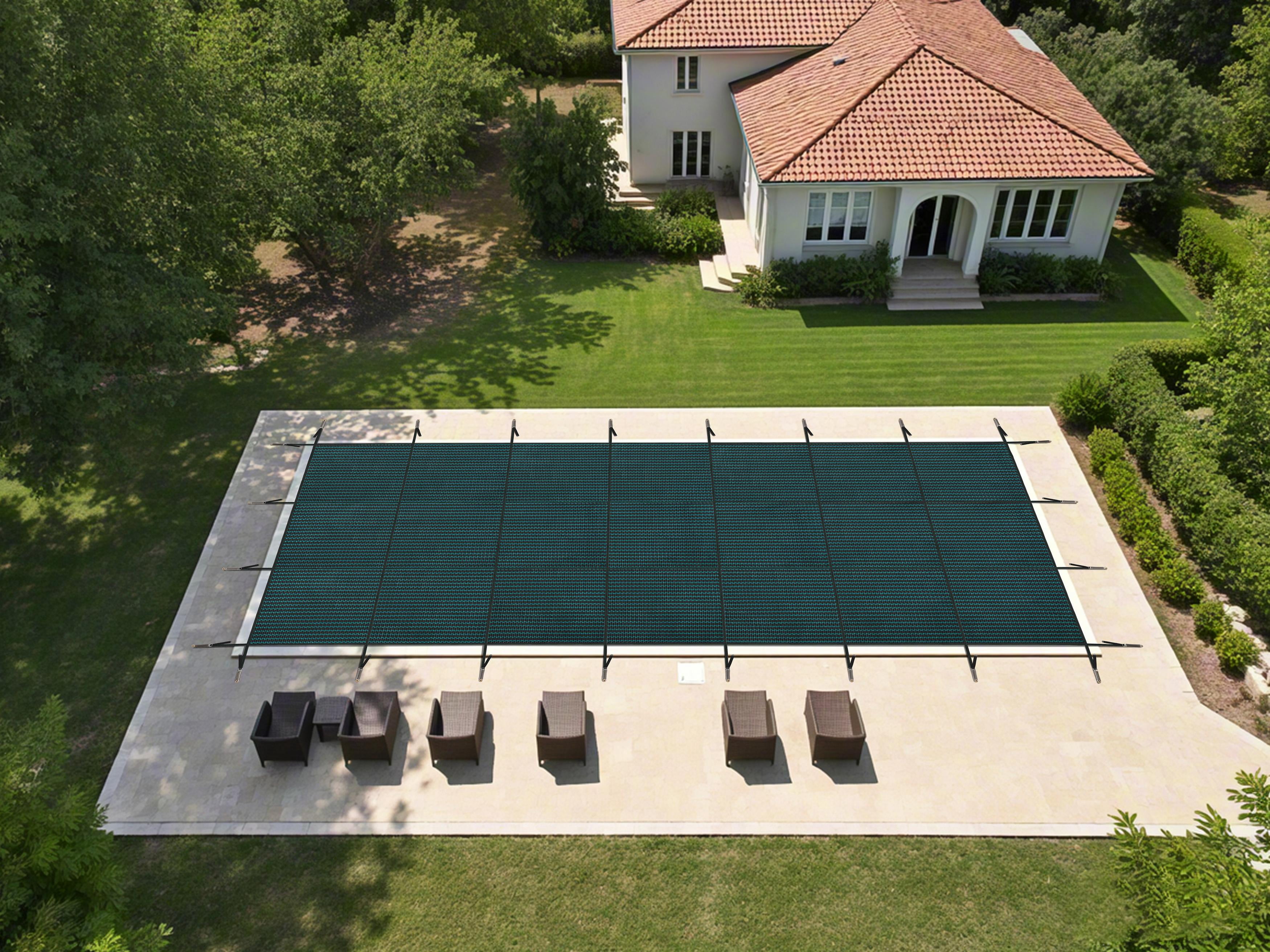 iCapeson 30x50ft Safety Mesh Pool Cover for Inground Swimming Pools ...