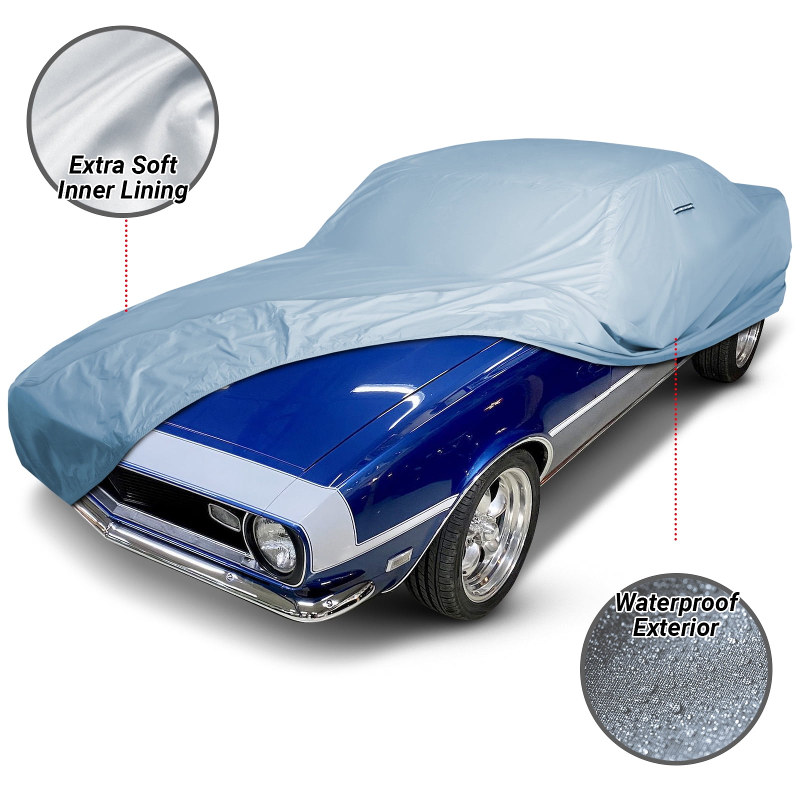 iCarCover Custom Fit Car Cover for 1966-1969 Chevy Camaro Waterproof ...