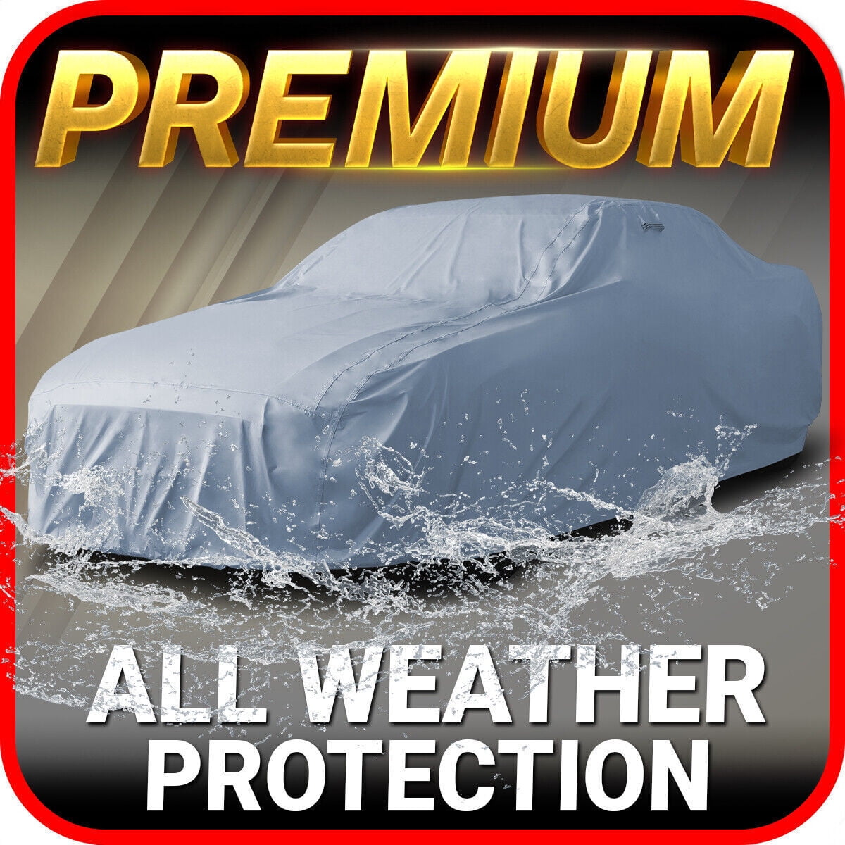 iCarCover Waterproof All Weather Premium Car Cover (210" - 219" L ...