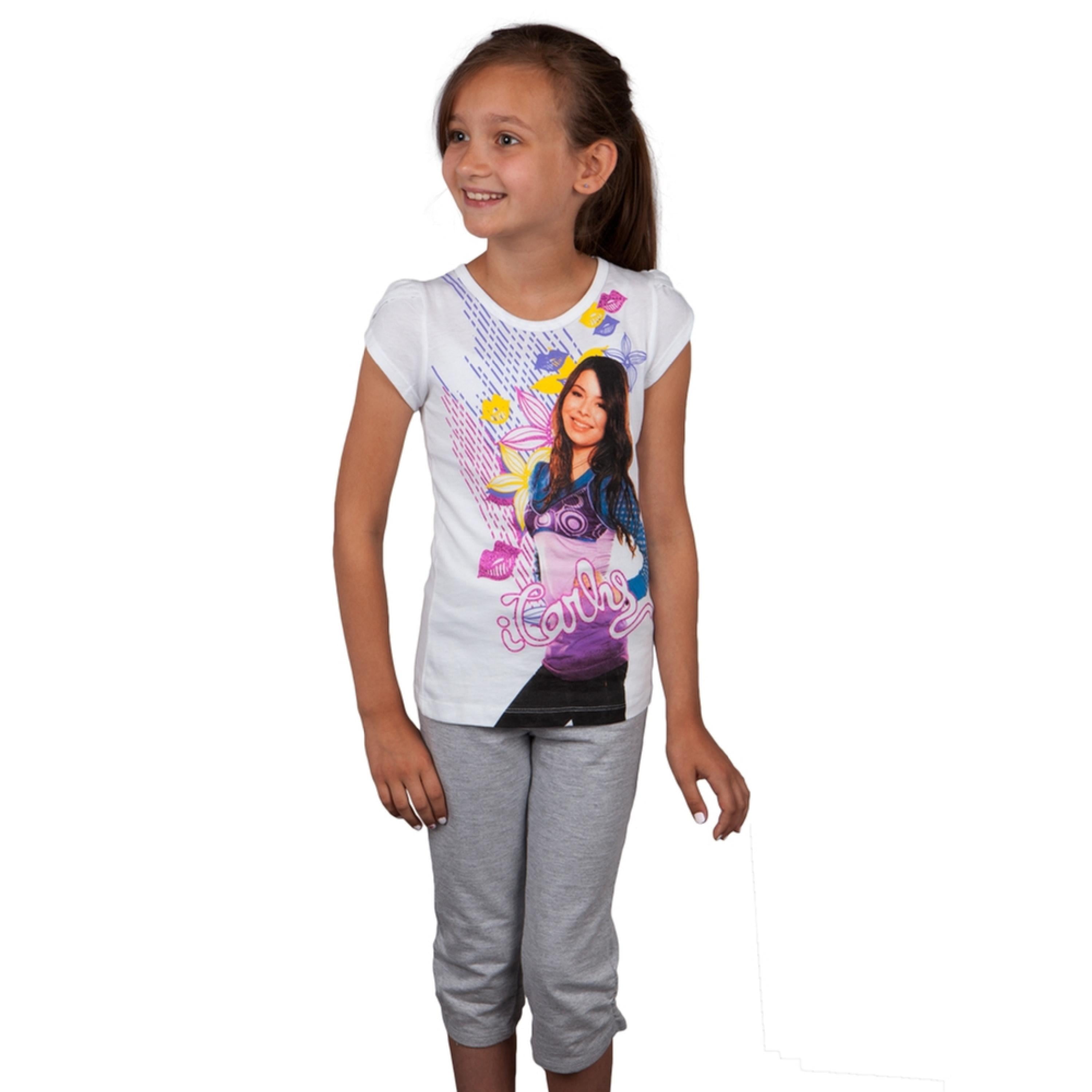 iCarly - Carly Kisses Girls Juvy Capri Set - Juvy 6X - Walmart.com