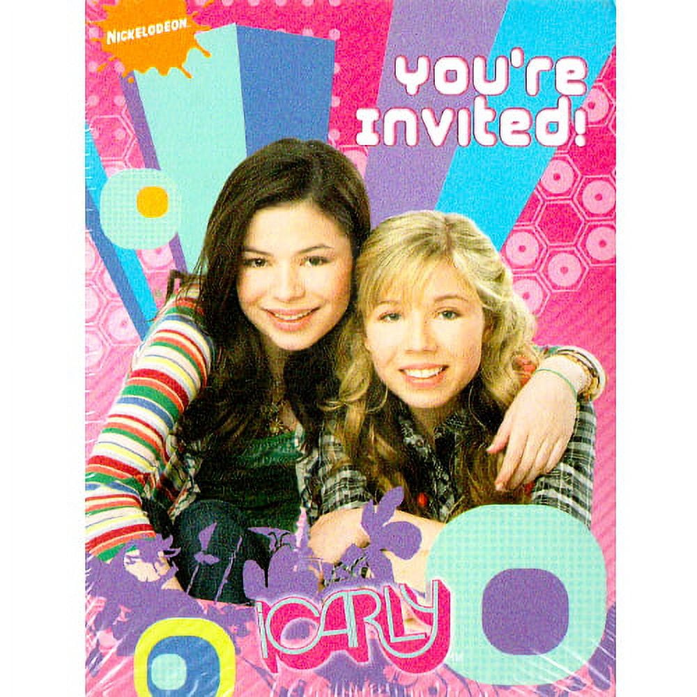 iCarly Pack of 8 Invitations with Thank You Cards - Walmart.com