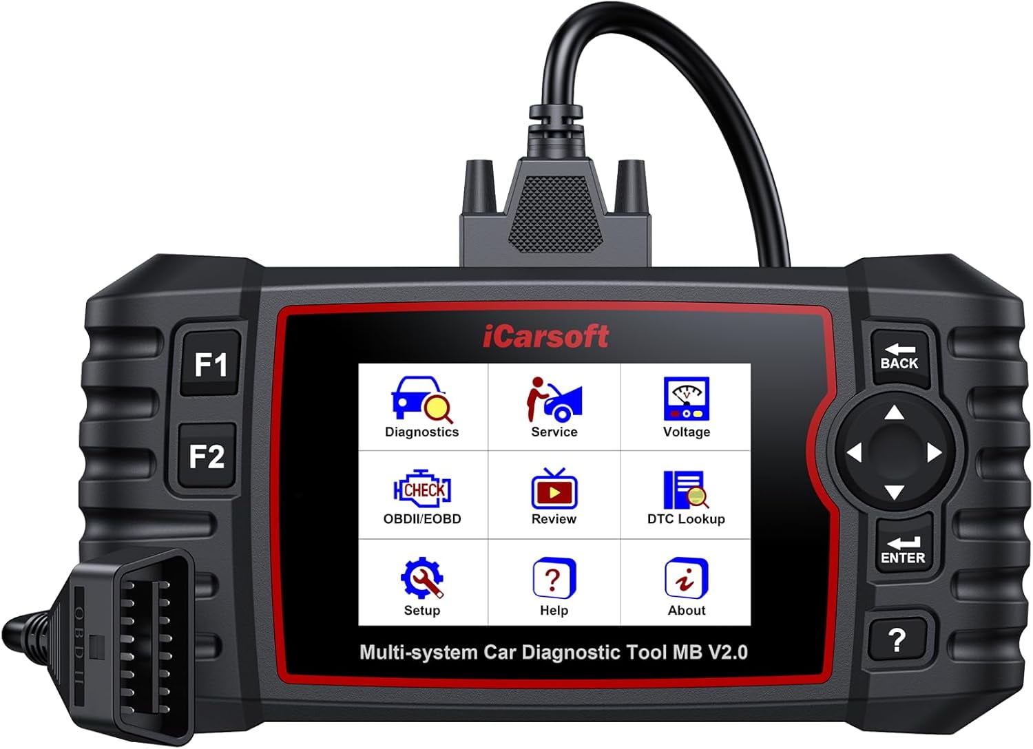 iCarsoft MB V2.0 OBD2 Scanner for Mercedes-Benz, Land Rover, Jaguar ...