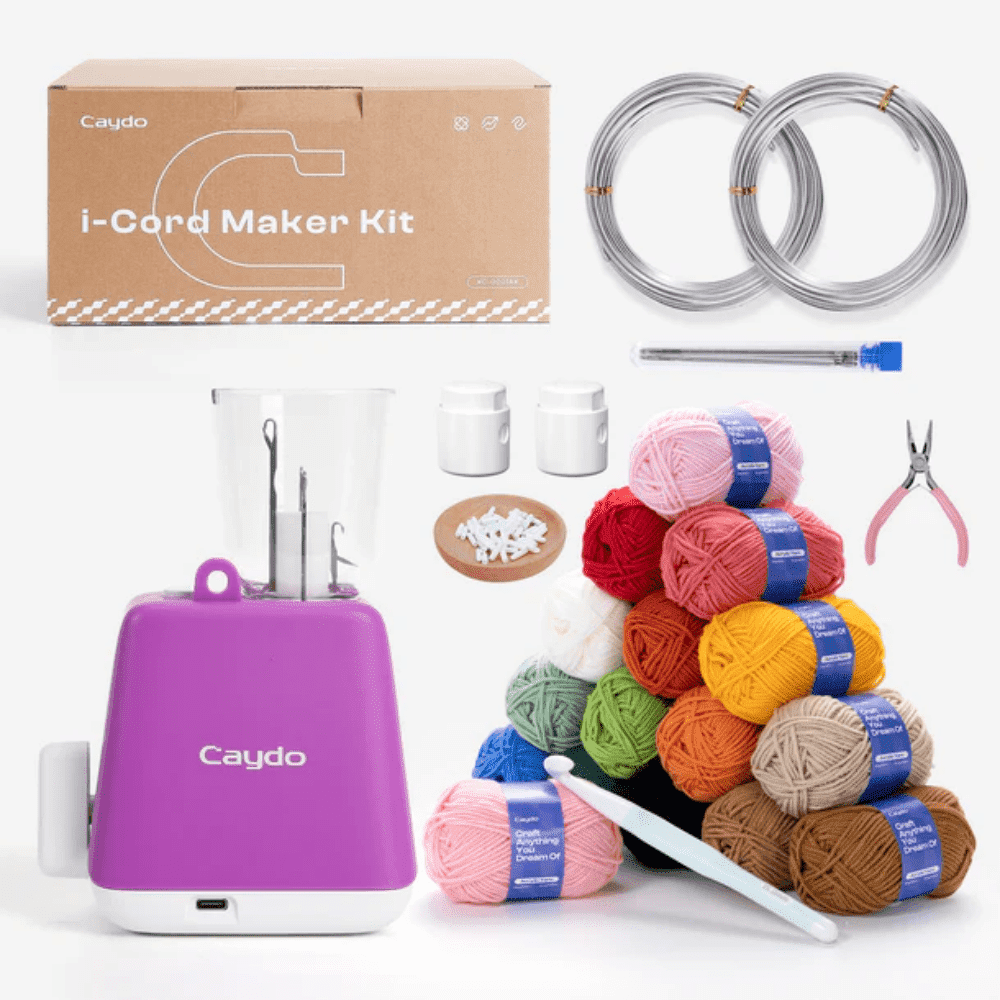 Caydo iCord Maker Kit for Beginners, 92pcs Knitting Set for DIY ...