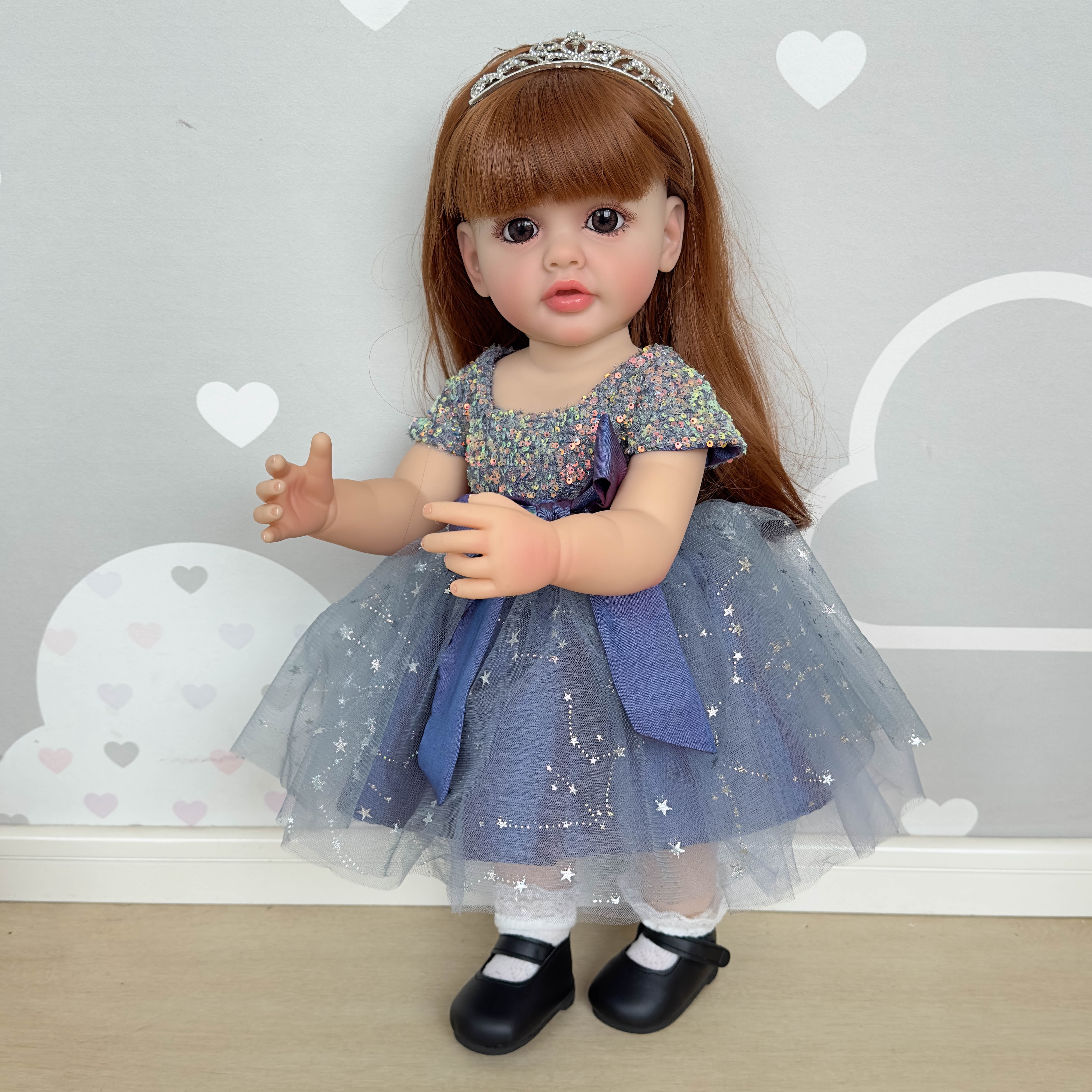 iCradle Lifelike Lovely Toddler Dolls Girl 22 Inch Realistic Beatiful ...