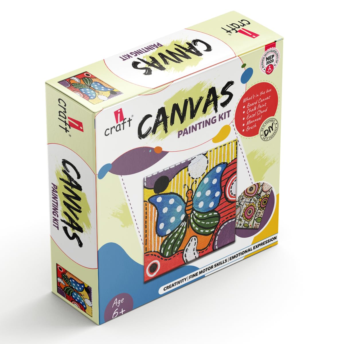 iCraft Kids Mini Box DIY kIT Canvas Painting - Walmart.com