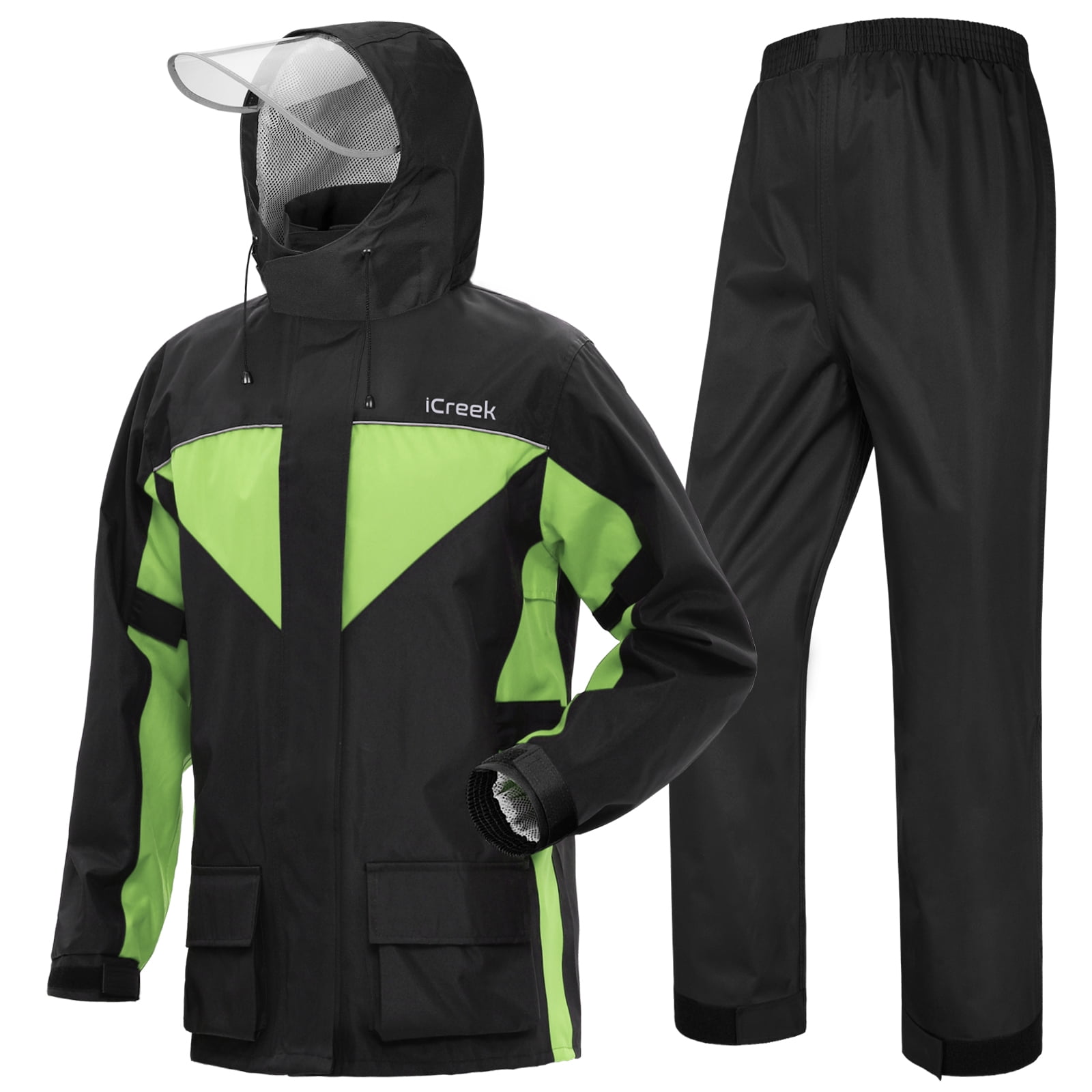 iCreek Motorcycle Rain Suits for Men & Women Waterproof Anti-storm ...