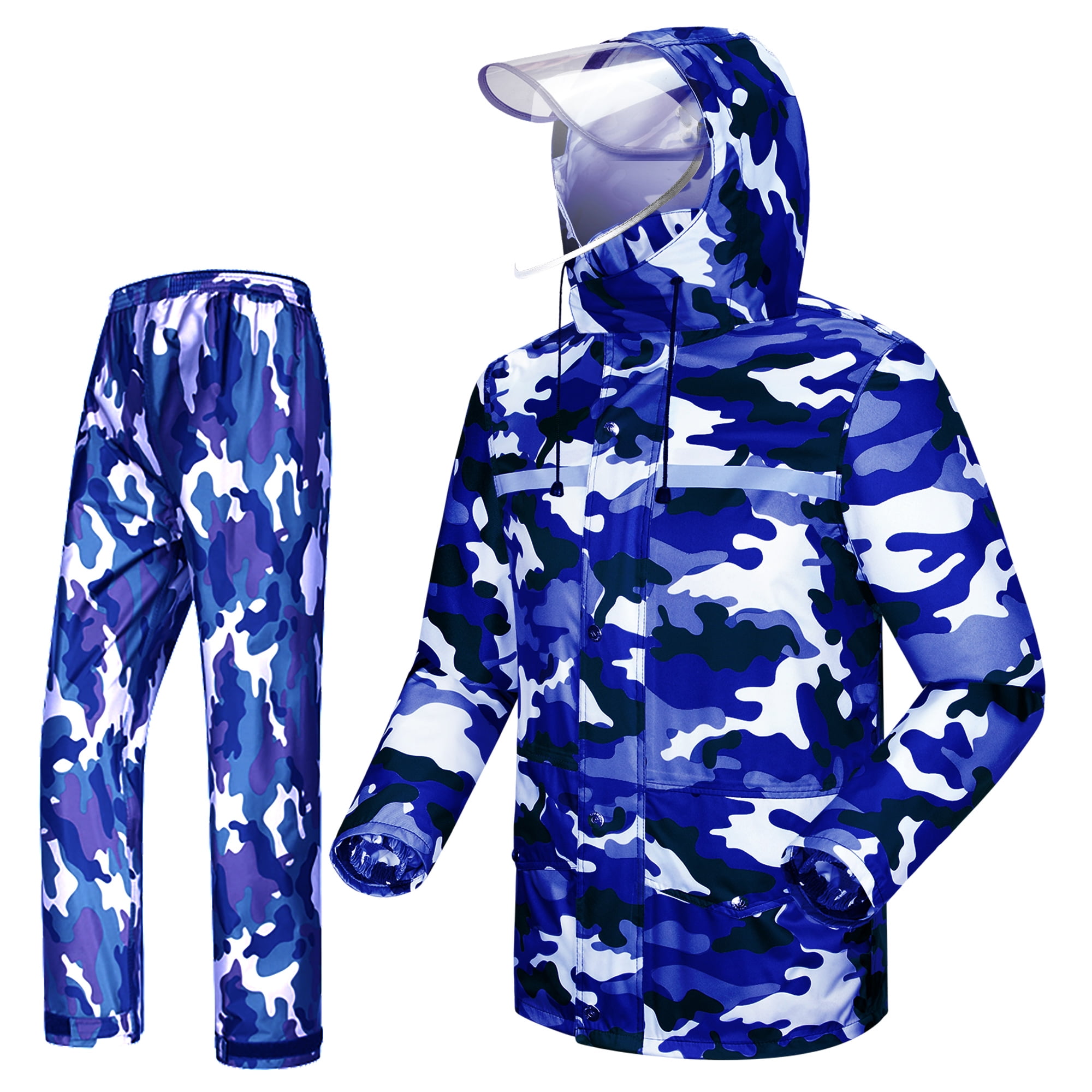 iCreek Rain Suit Jacket & Trouser Suit Raincoat for Men & Women Outdoor All-Sport Waterproof ...