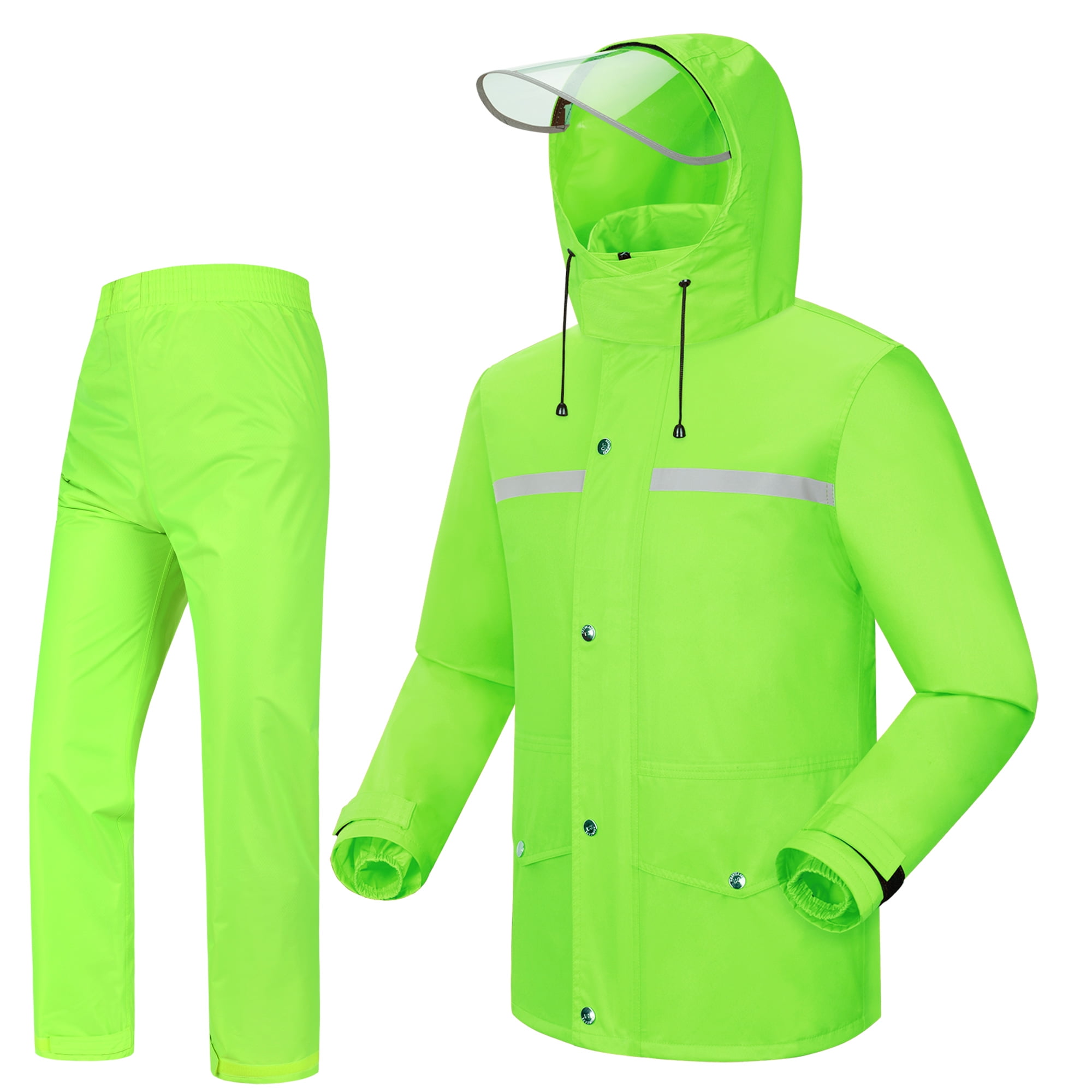 iCreek Rain Suit Jacket & Trouser Suit Raincoat for Men & Women Outdoor All-Sport Waterproof ...