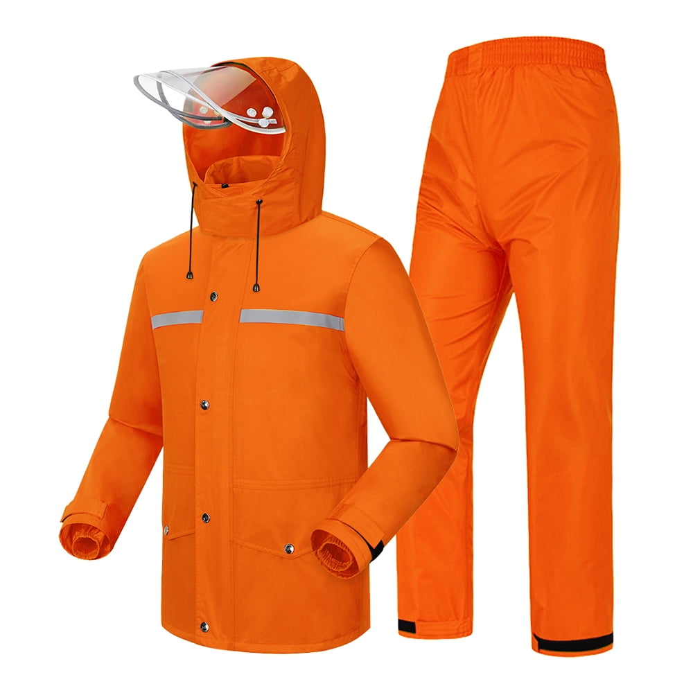 iCreek Rain Suit Jacket & Trouser Suit Raincoat for Men & Women Outdoor All-Sport Waterproof ...