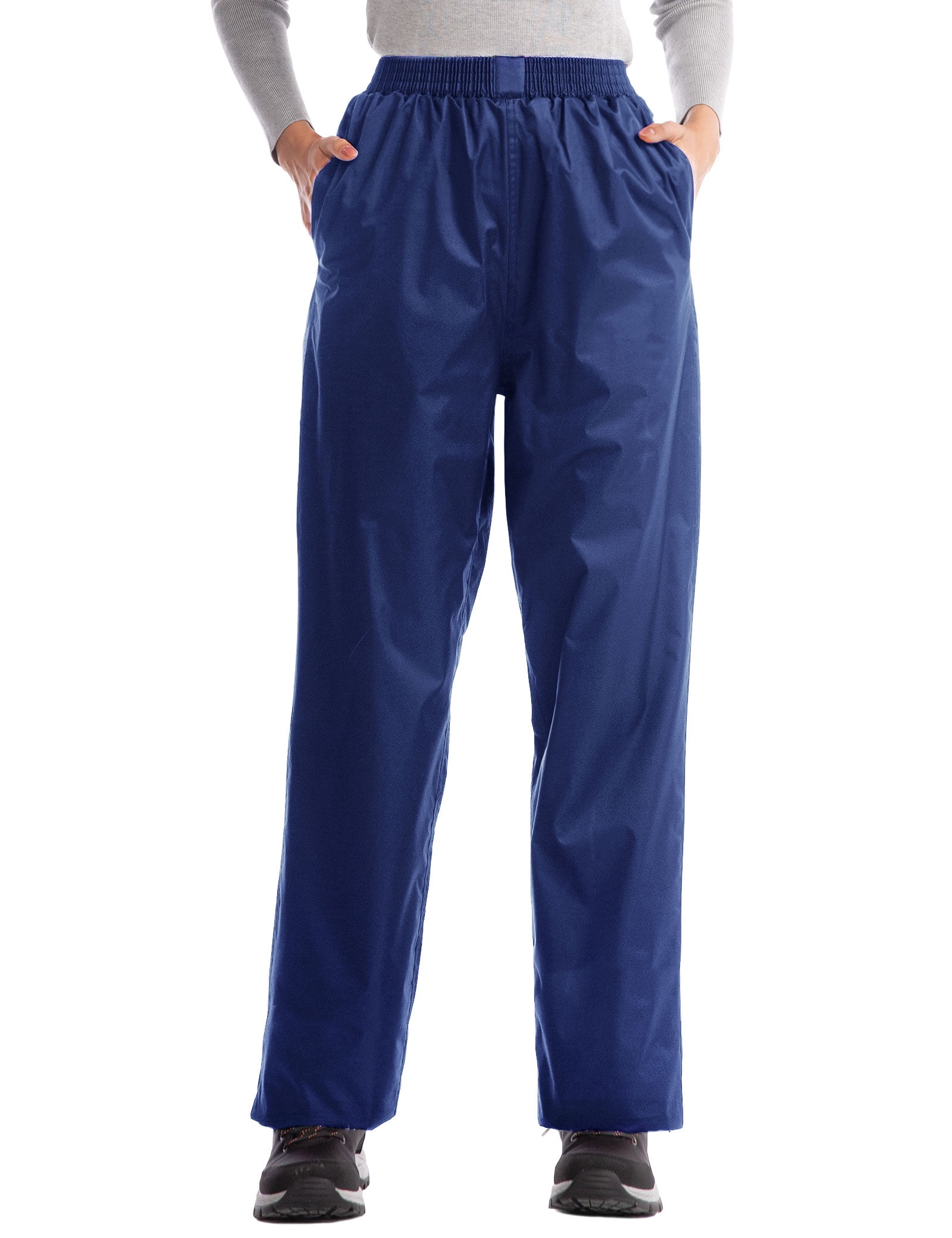 iCreek Women's Rain Pants Waterproof Hiking Pants Windproof Lightweight ...