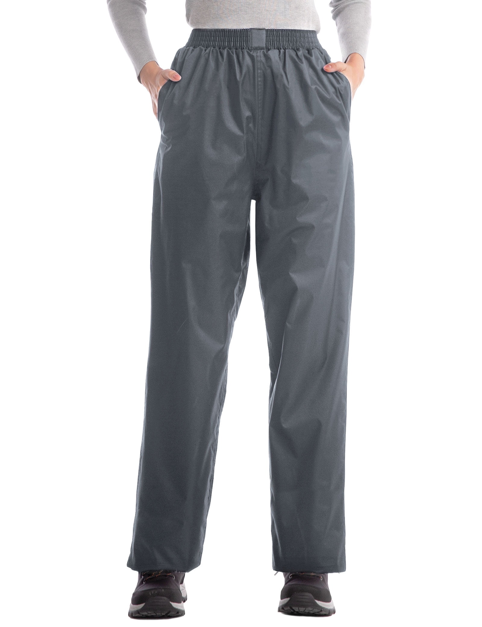 iCreek Women's Rain Pants Waterproof Hiking Pants Windproof Lightweight ...