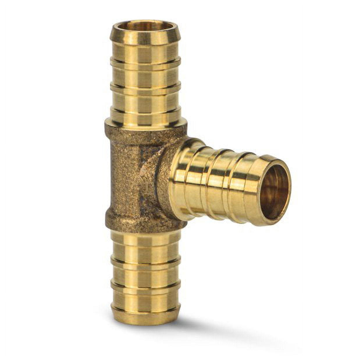 iCrimp 1/2-in(10 Pack) Brass PEX Barb Tee, F1807 Crimp Style PEX ...