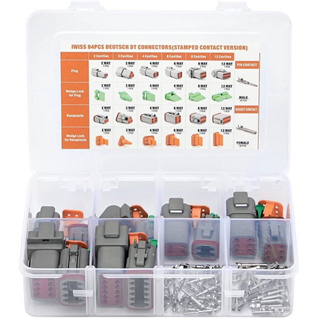 iCrimp Deutsch DT in 2,3,4,6,8,12 Pin Configurations Sealed Automotive Electrical Connectors ...