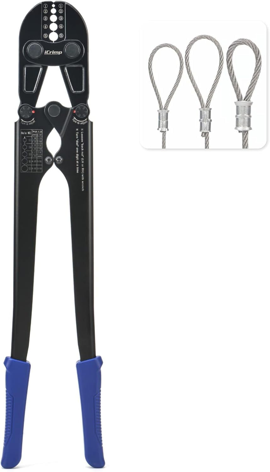 iCrimp Wire Rope Crimping Tool, Wire Rope Swager, Fishing Lines ...