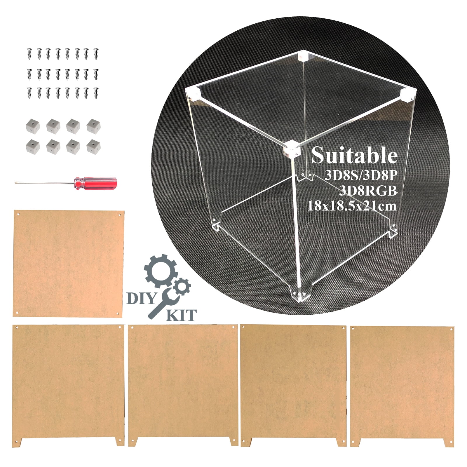 iCubeSmart 3D8 Led Cube Case Suitable for 3D8S/3D8C/3D8P/3D8RGB(3D8-CASE) - Walmart.com