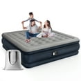 iDOO 18" King Size Air Mattress, Inflatable Airbed with Built-in Pump, 700lb Max - Walmart.com