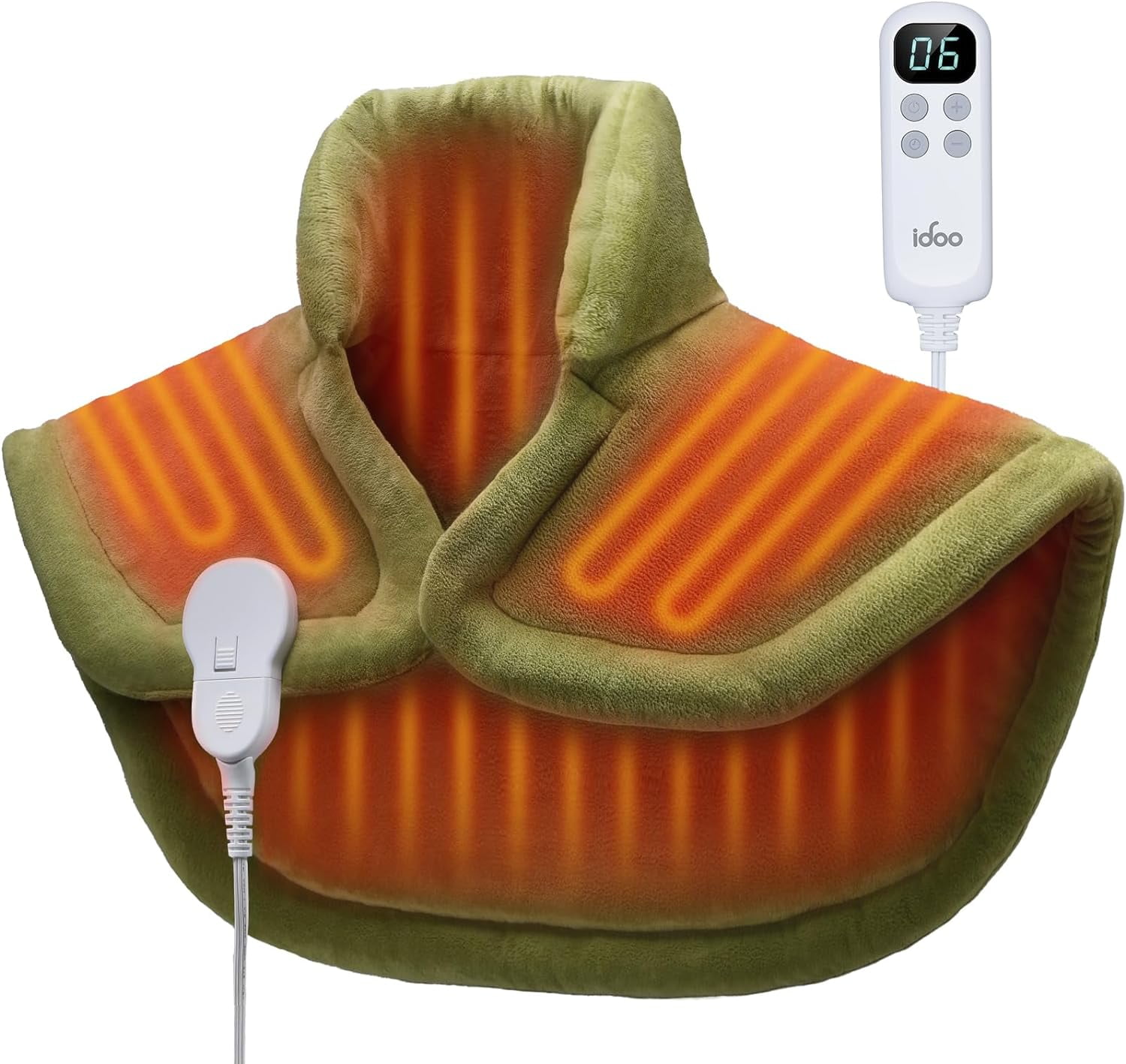 iDOO Heating Pad for Neck Shoulder Back, FSA HSA Eligible, 6 Heat ...