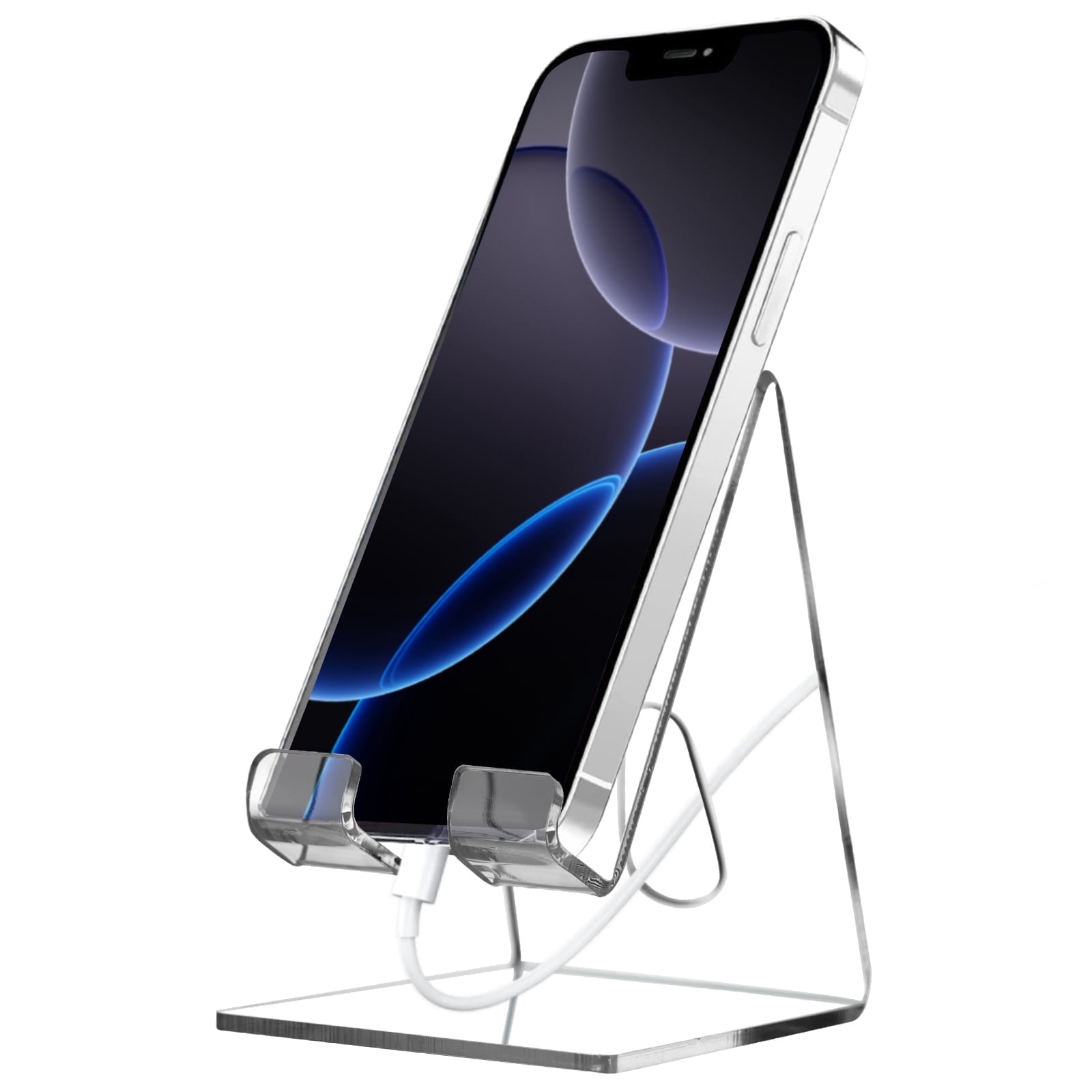 iDecoMart Acrylic Cell Phone Holder, Portable Fixator, Desktop Use ...