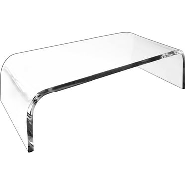 Fenge Acrylic Monitor Stand Riser, 43.1 inch Clear Dual Acrylic ...