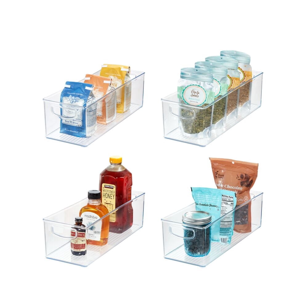 iDesign 4-Piece Recycled Plastic Pantry and Kitchen Storage, Freezer ...