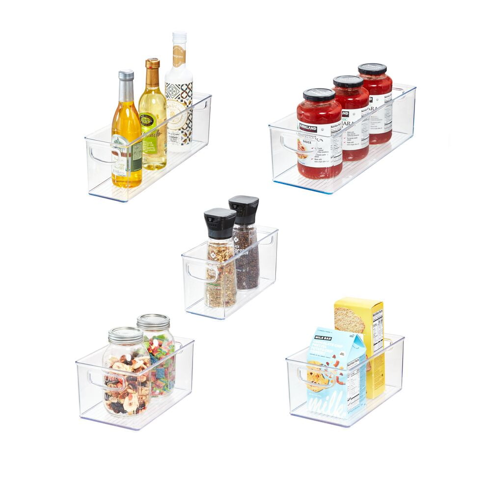 iDesign 5-Piece Recycled Plastic Small Stackable Kitchen Organizer Bin ...