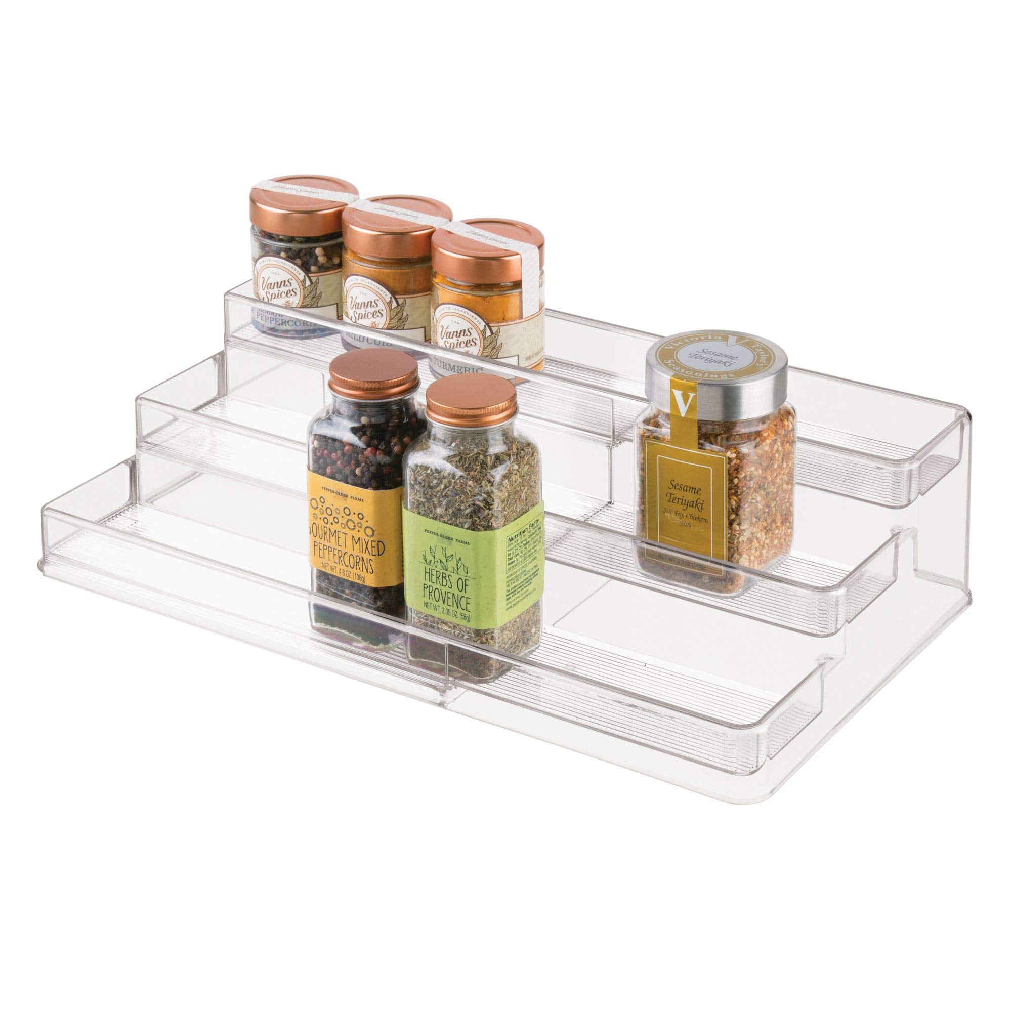 iDesign 64140 iDesign Linus Plastic Expandable Multi-Level Spice Rack ...