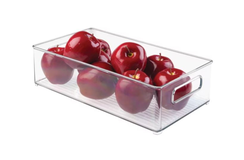 iDesign ( 8-in W x 4-in H x 14.6-in D ) Clear Plastic Bin - Walmart.com