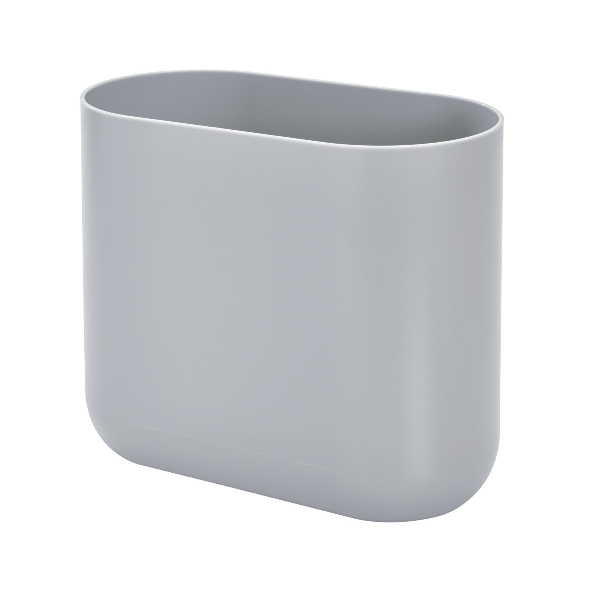 iDesign Cade Oval Slim Trash, Compact Waste Basket Garbage Can for ...