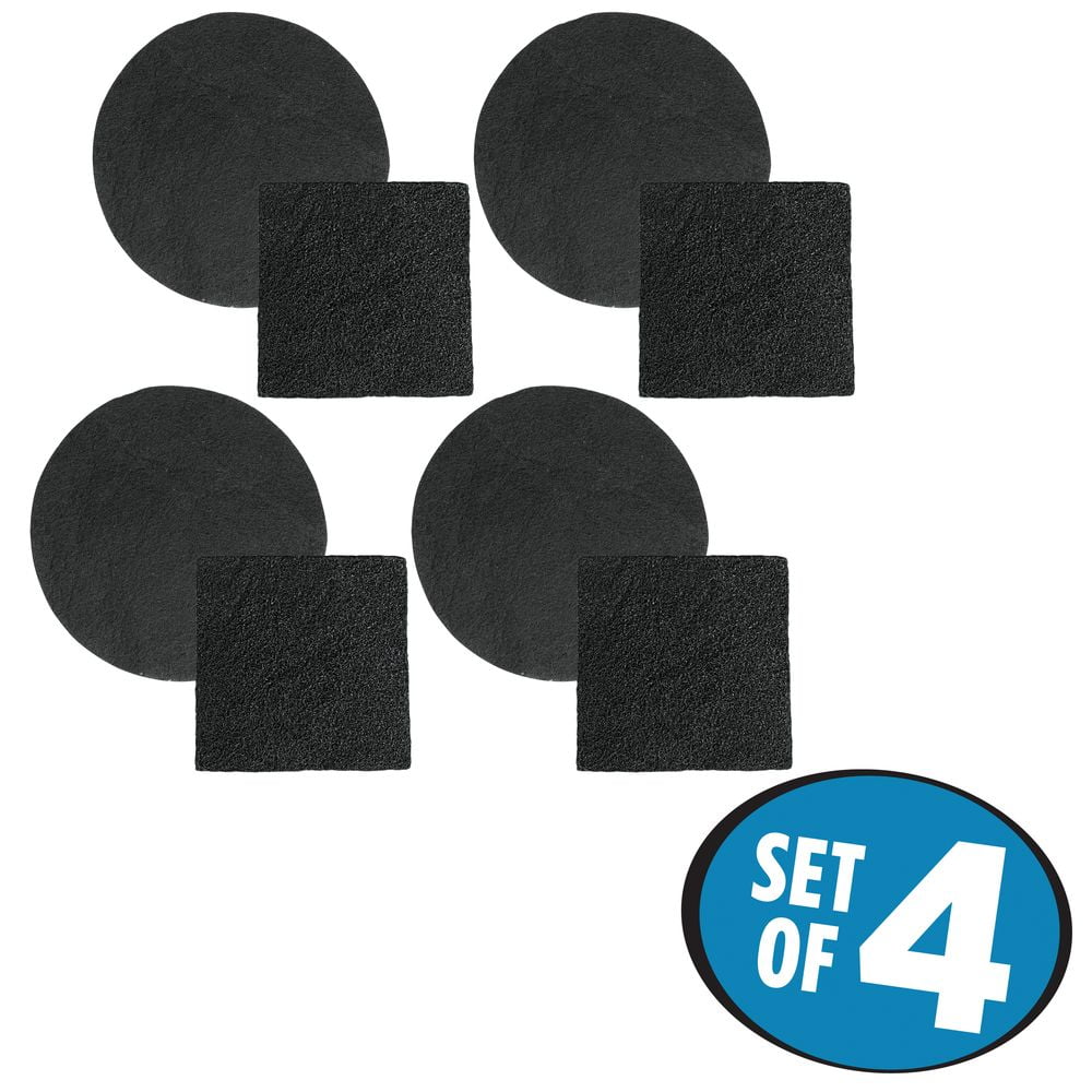 iDesign Carbon Charcoal Filter Replacements for Compost Bin, Set of 4 ...